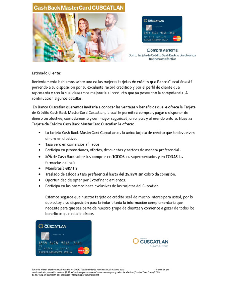 Mastercard Cash Back | PDF
