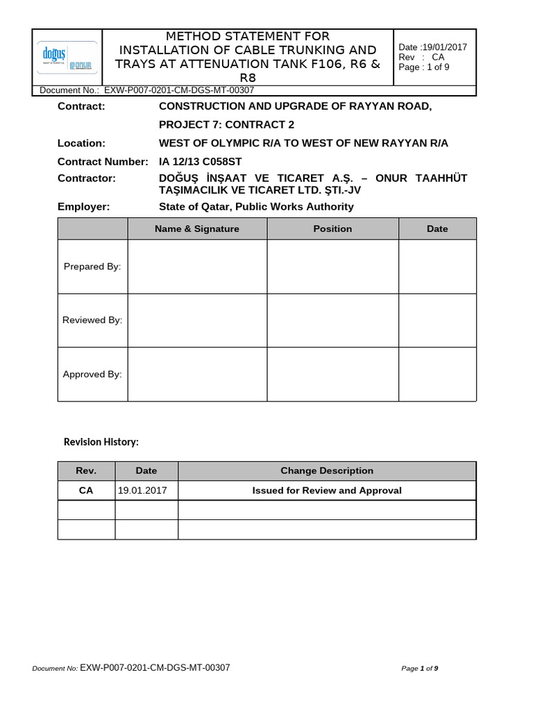 EXW-P007-0201-CM-DGS-MT-00307 | PDF | Quality Assurance | Specification ...