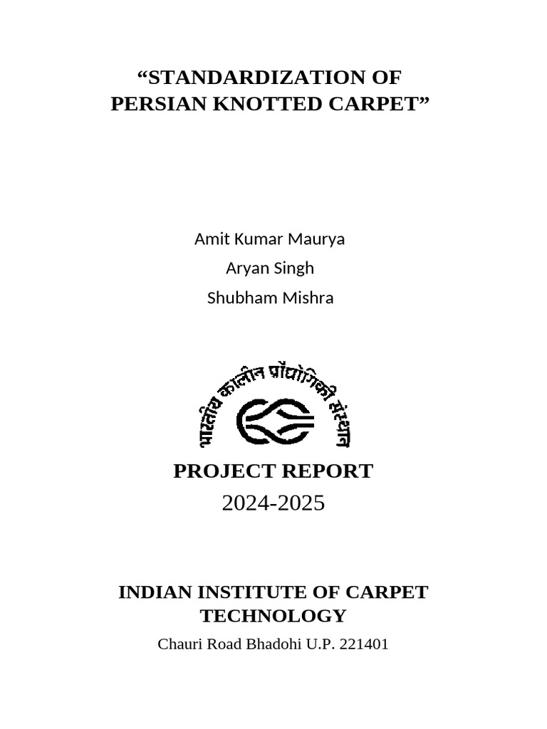 Project Report Front Page Guidelines | PDF