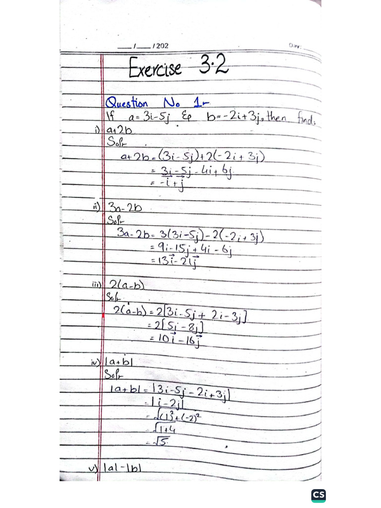 1st Year CHP 3 Exercise 3.2 | PDF