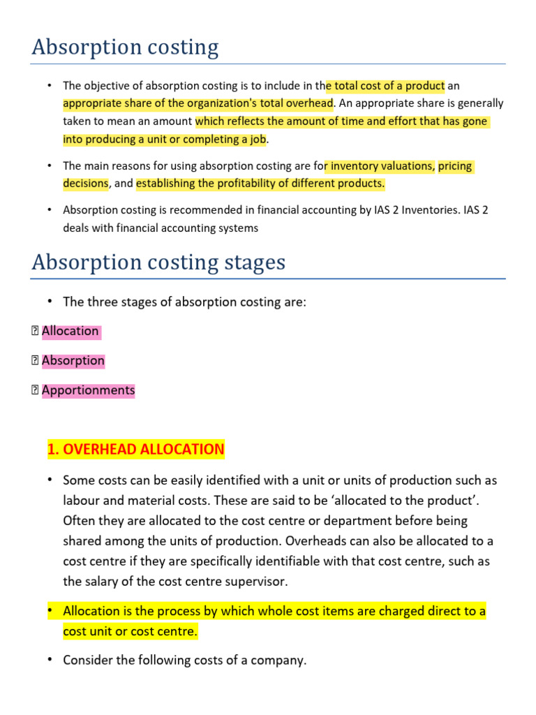 Apportion and Re Apportion | PDF | Cost Of Goods Sold | Business Economics