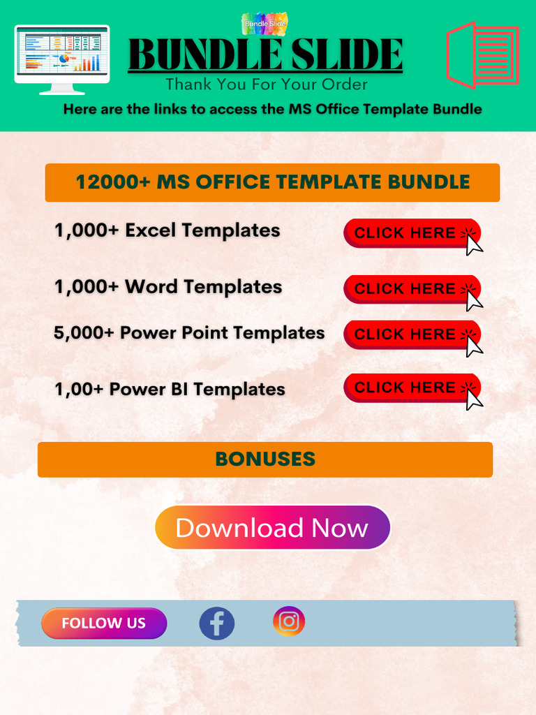 MS Office Template Bundle Fkjjfq | PDF
