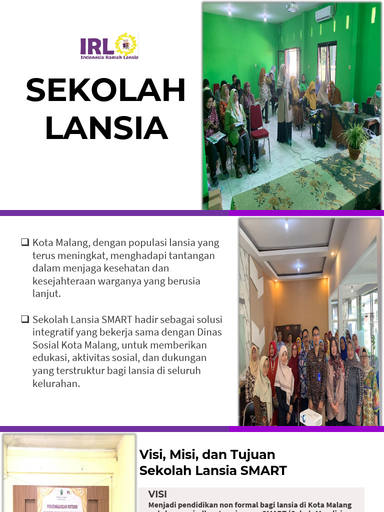 Sekolah Lansia SMART di Malang | PDF