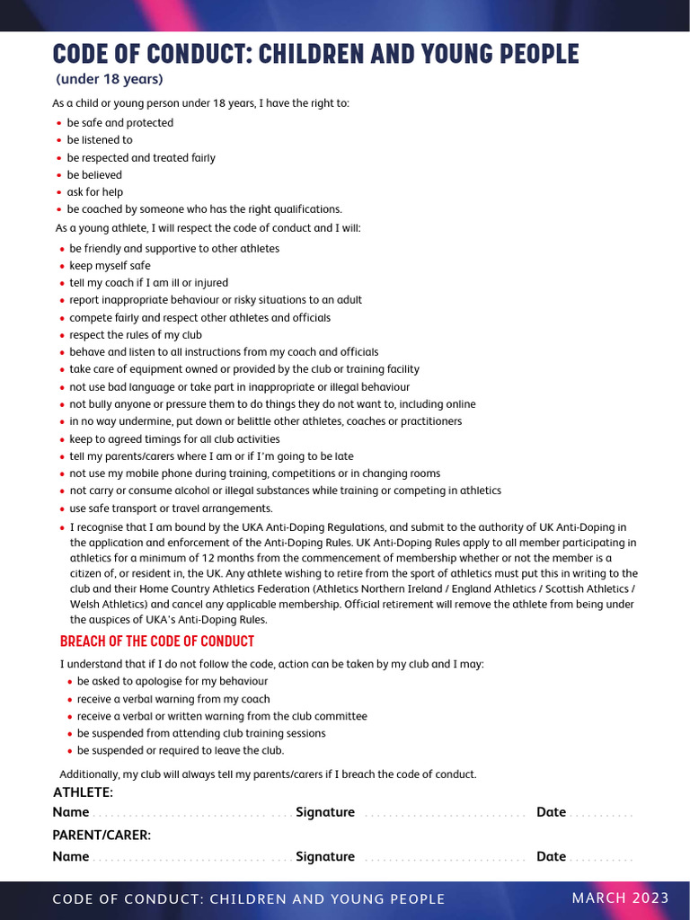 codes-of-conduct-children-young-people | PDF | Justice | Crime & Violence