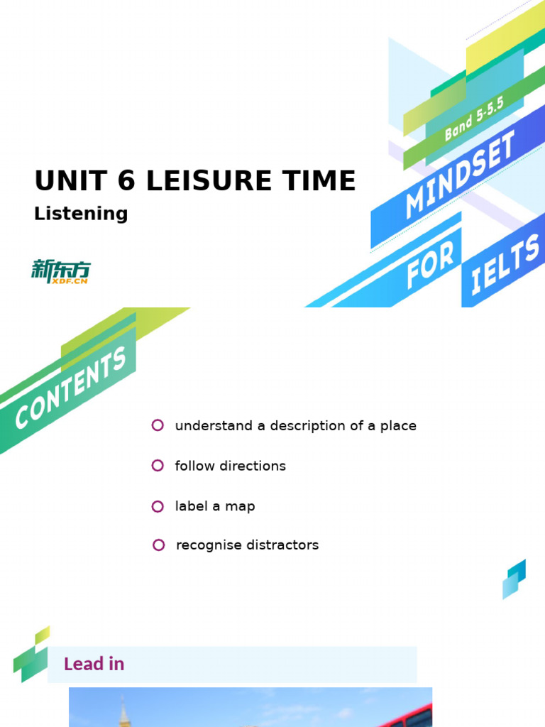 Ms l1u6 听口+课堂真题解析 | PDF | Leisure