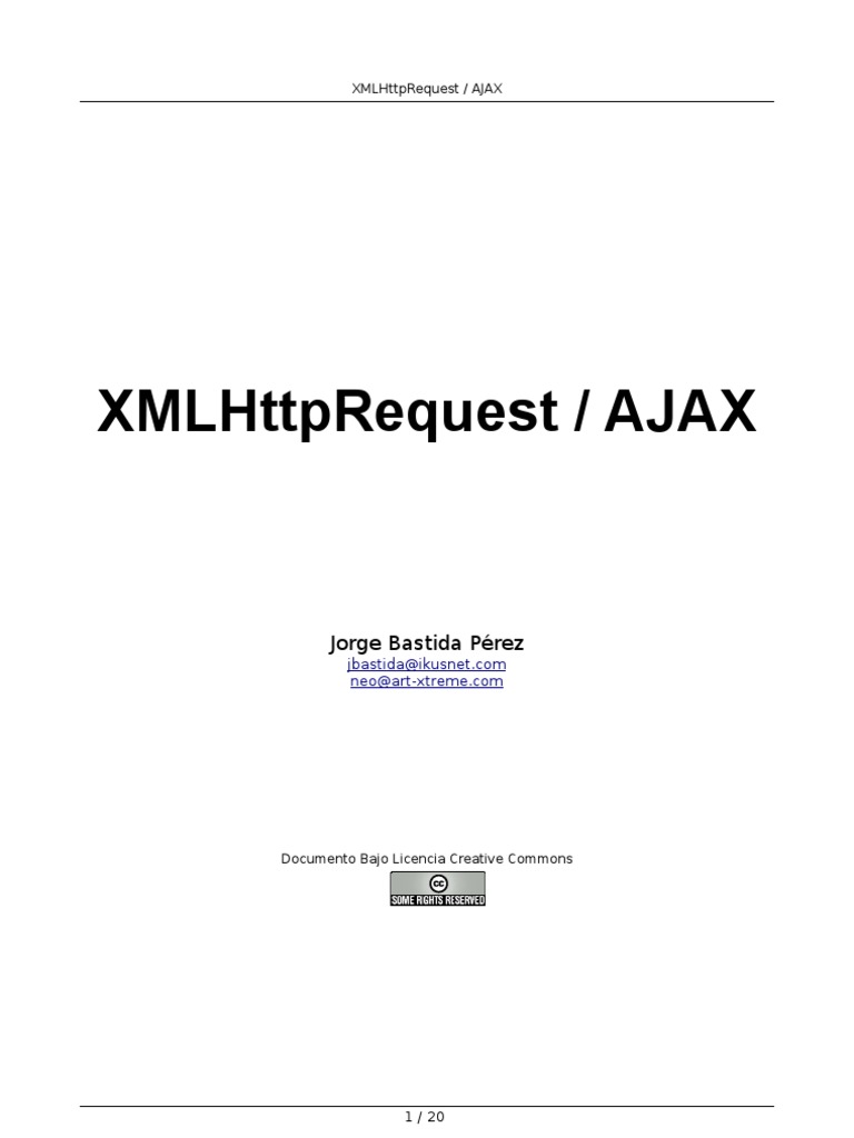 Ajax Manual Spanish | PDF | Ajax (Programación) | Servidor web