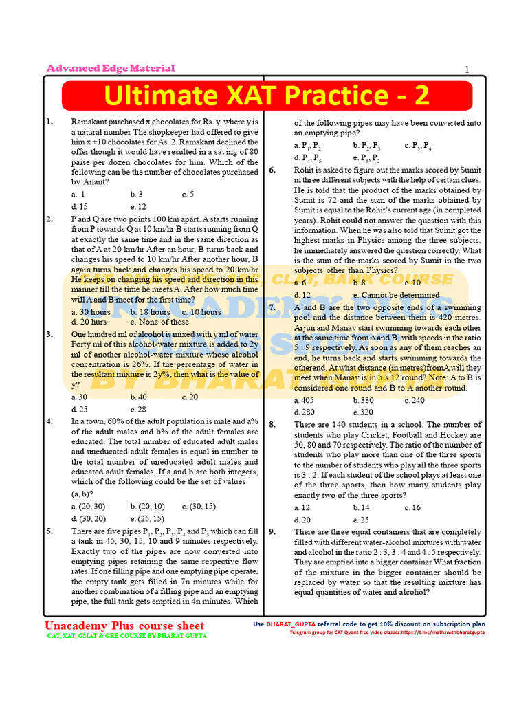 Arithmetic Practice Sheet - 2 | PDF | Mathematics