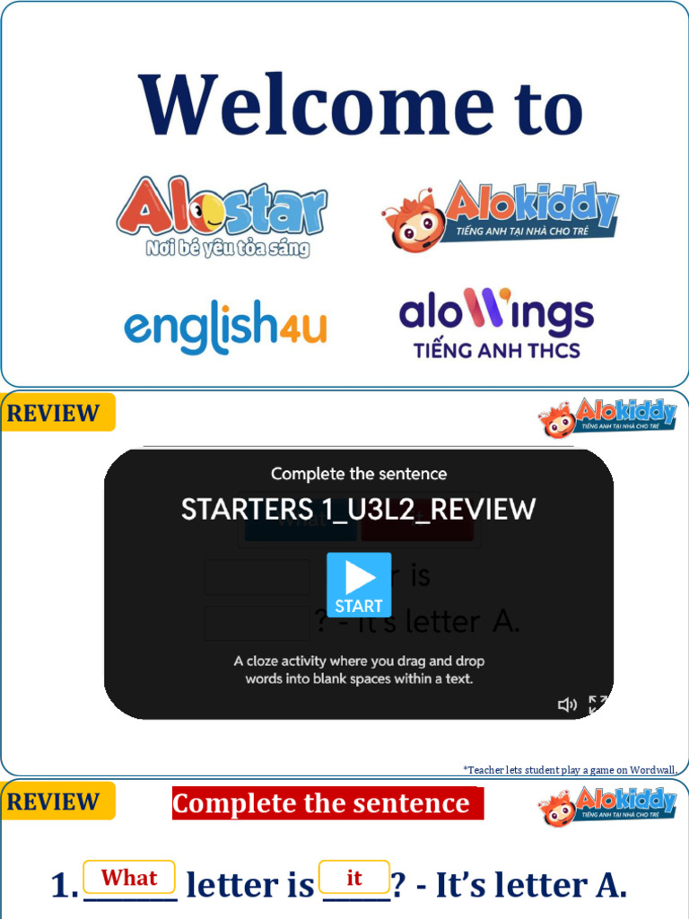Starters1 U3 L2 Alphabet | PDF | Linguistics
