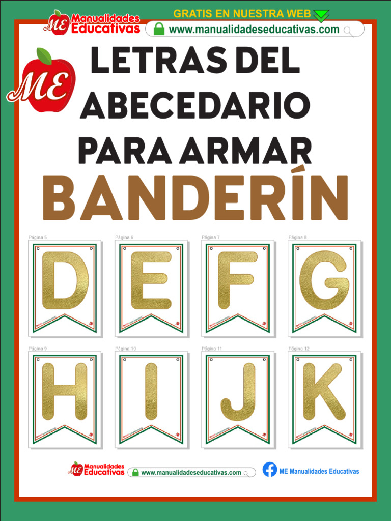 Letras del Abecedario para Banderines | PDF