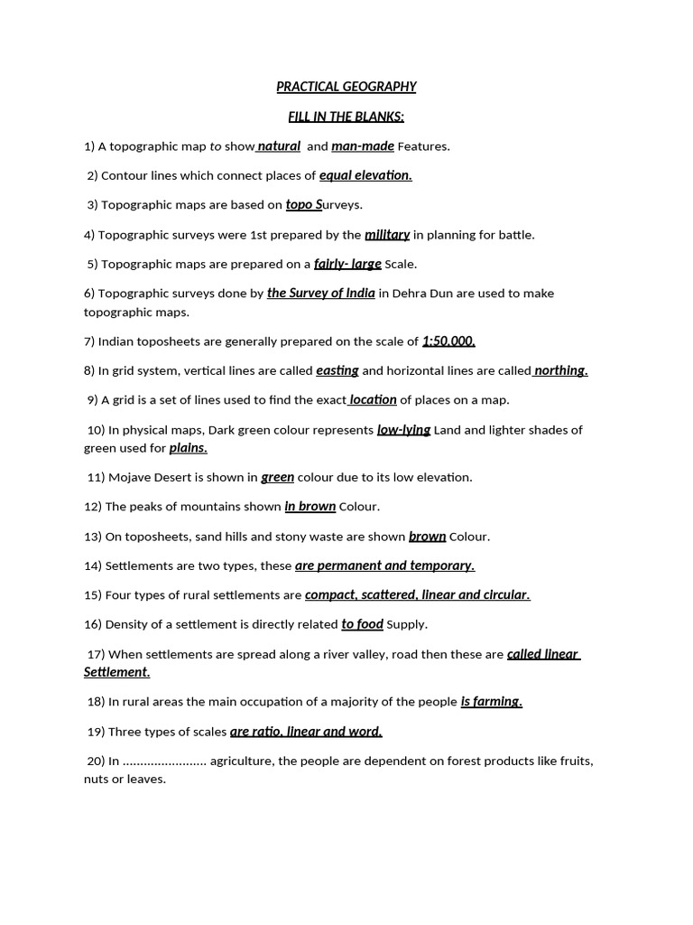 Geography ch 1 | PDF