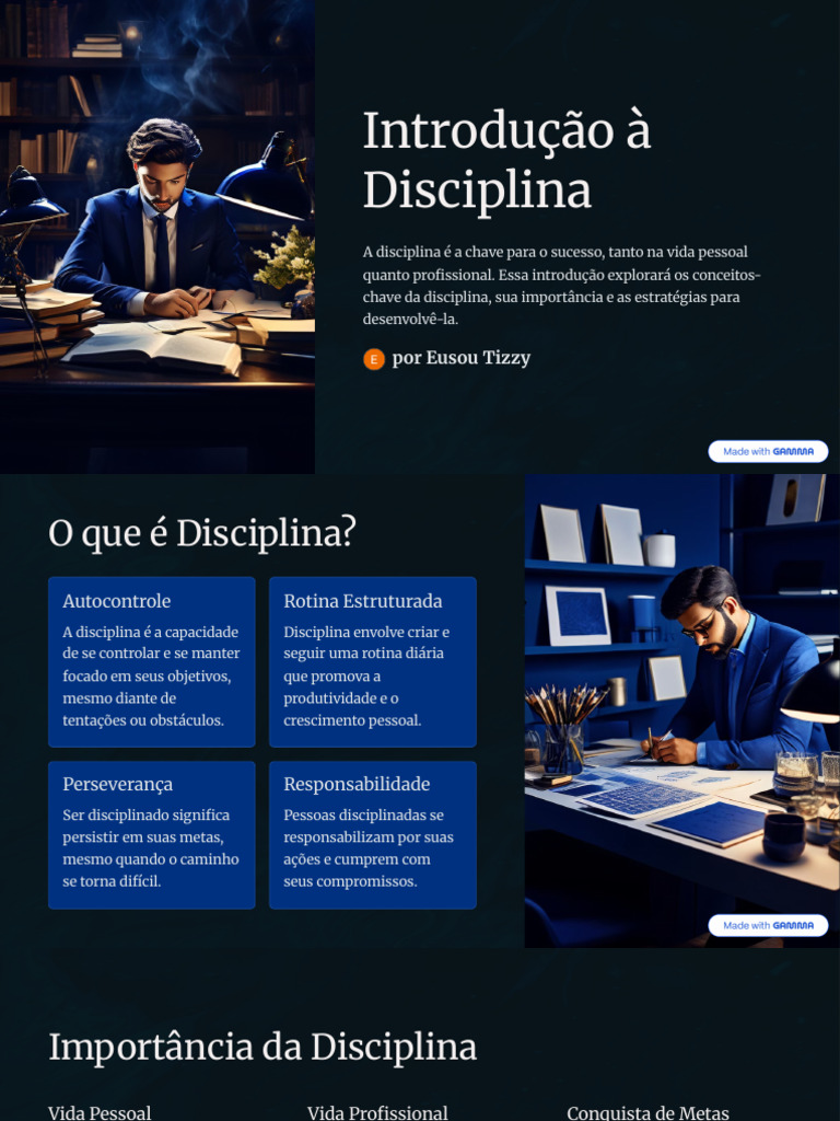 Benefícios da Disciplina e Produtividade | PDF