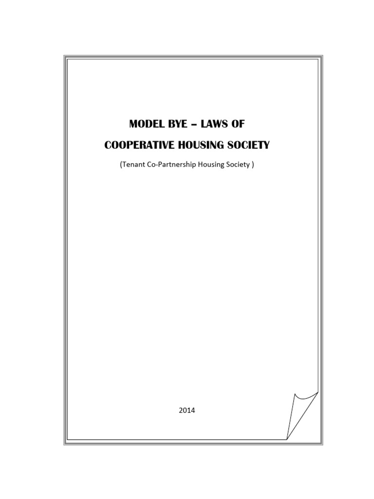 Housing Society Bye Laws - English | PDF | Basement | Air Conditioning