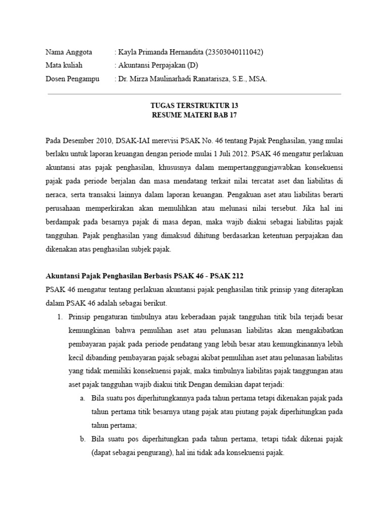 AkpaB TT#13 Kayla Primanda Hernandita | PDF