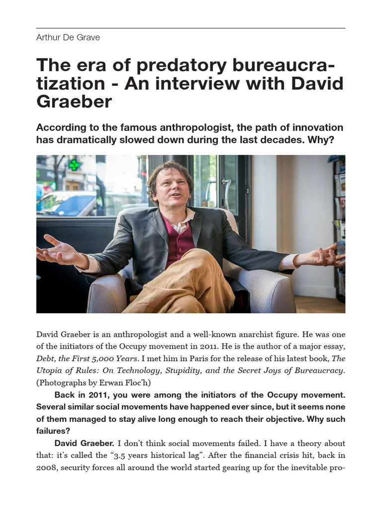 An Interview With David Graeber The Era | PDF | Capitalism | Economies
