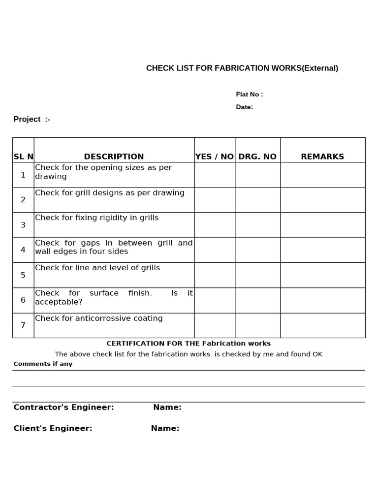 Fabrication External | PDF