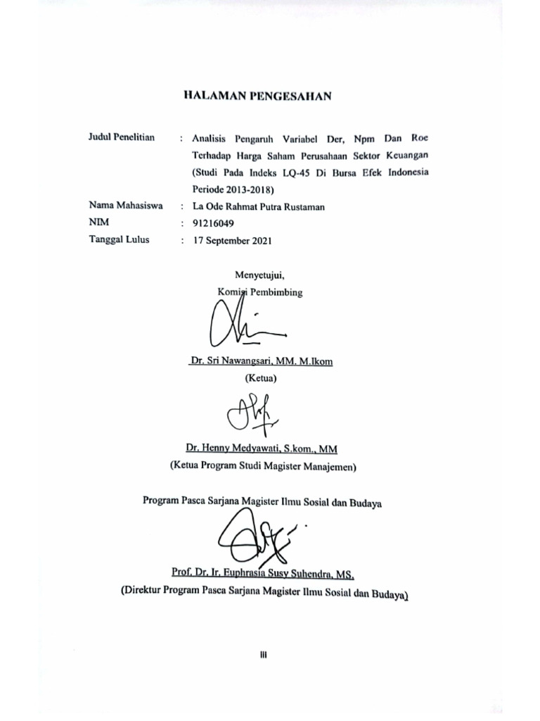 Lembar Pengesahan Sdh TTD (1) | PDF