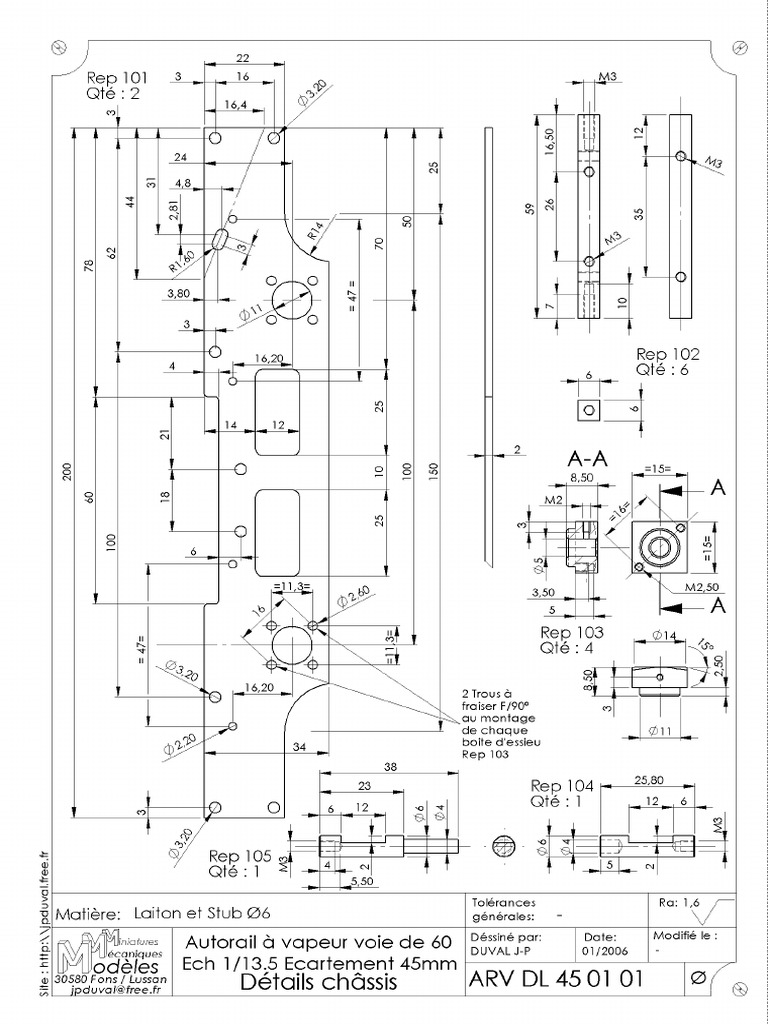 Plans Det A4 ARV DL 45 | PDF