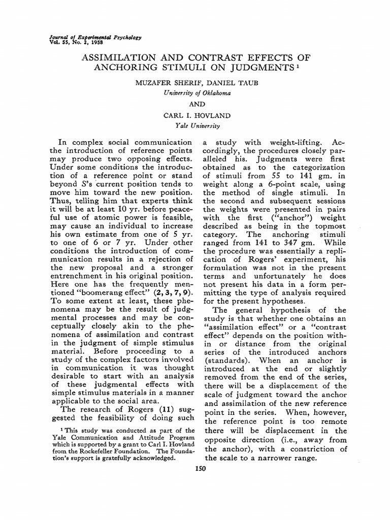 Assimilation and Contrast Effects of Anchoring Stimuli On Judgments ...