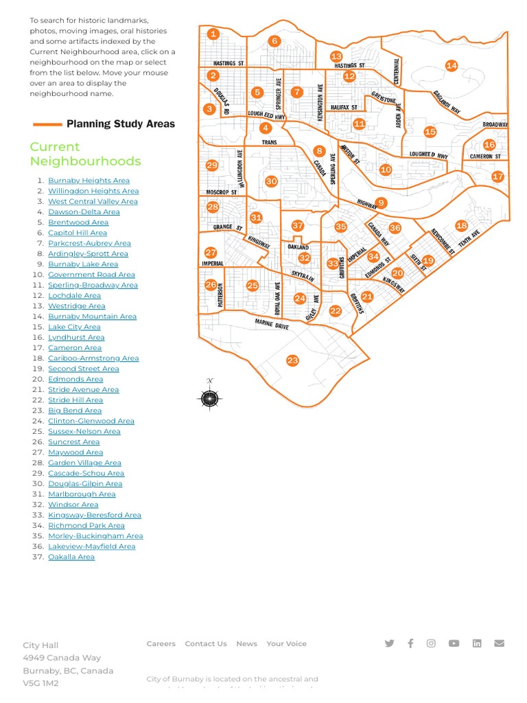 Burnaby Current Neighbourhoods | PDF