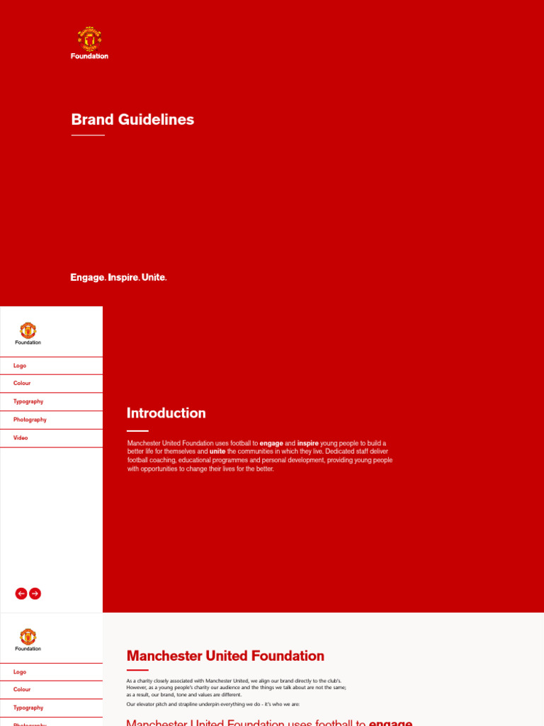 Manchester United Foundation Brand Guide | PDF | Typography | Typefaces