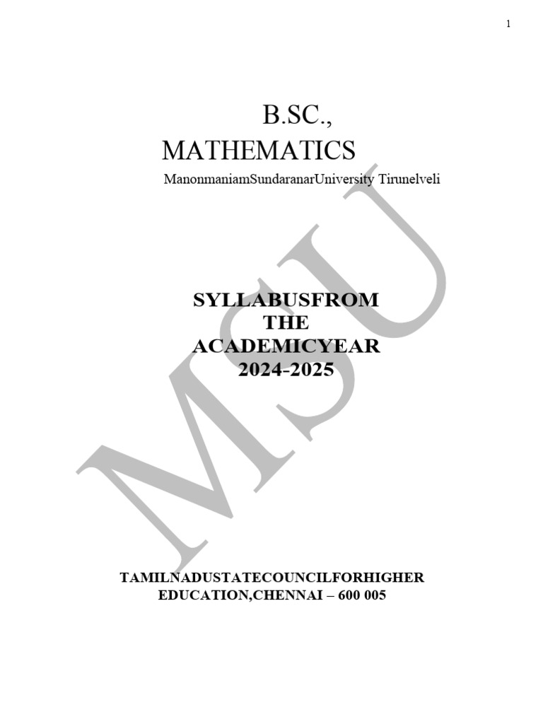 BSc_Maths (2) | PDF | Mathematics | Knowledge