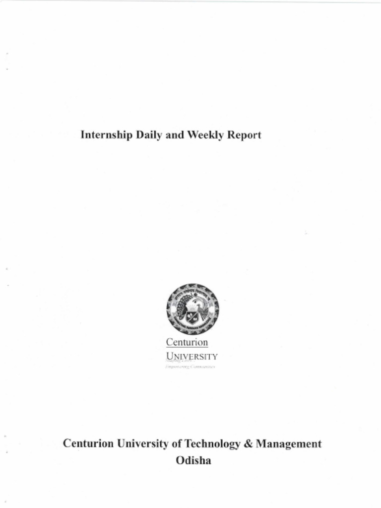 Daily Internship and Weekly Report- Dairy Technology | PDF