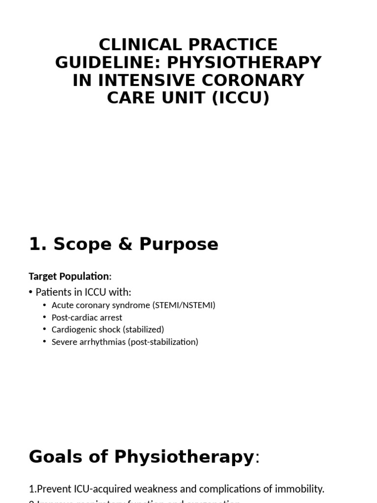 Clinical Practice Guideline Iccu | PDF | Myocardial Infarction | Medicine