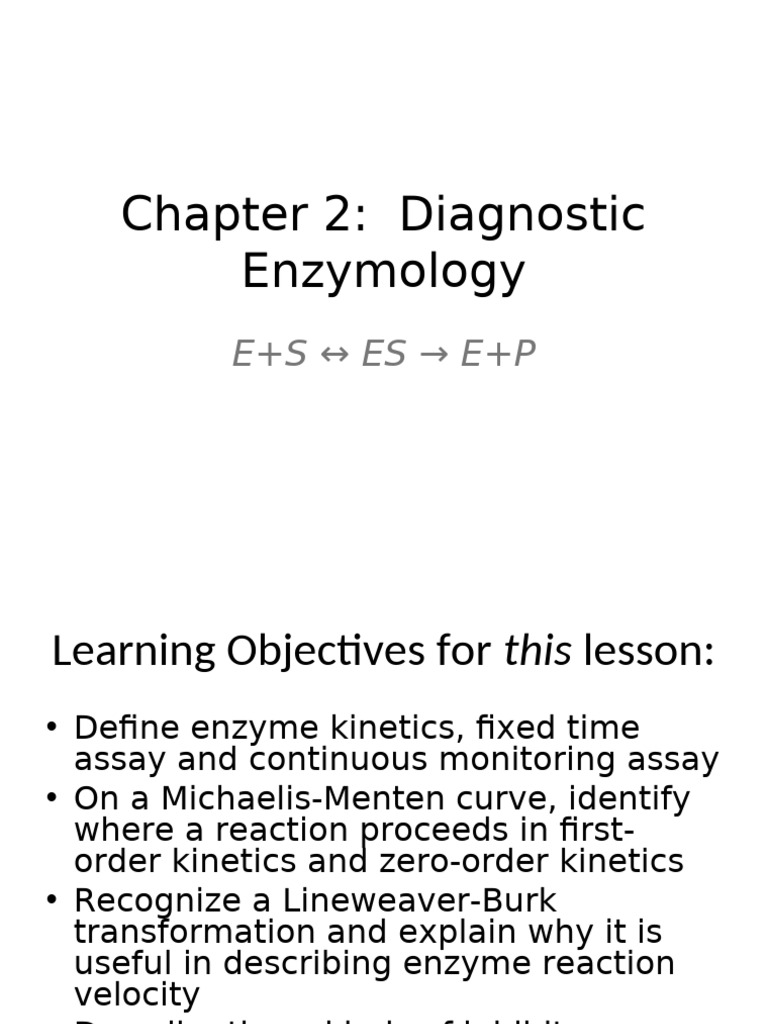 Enzyme Kinetics and Assay Techniques | PDF | Enzyme | Enzyme Kinetics
