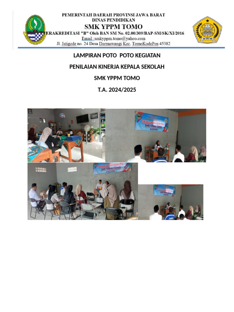 Lampiran Poto Poto Kegiatan | PDF