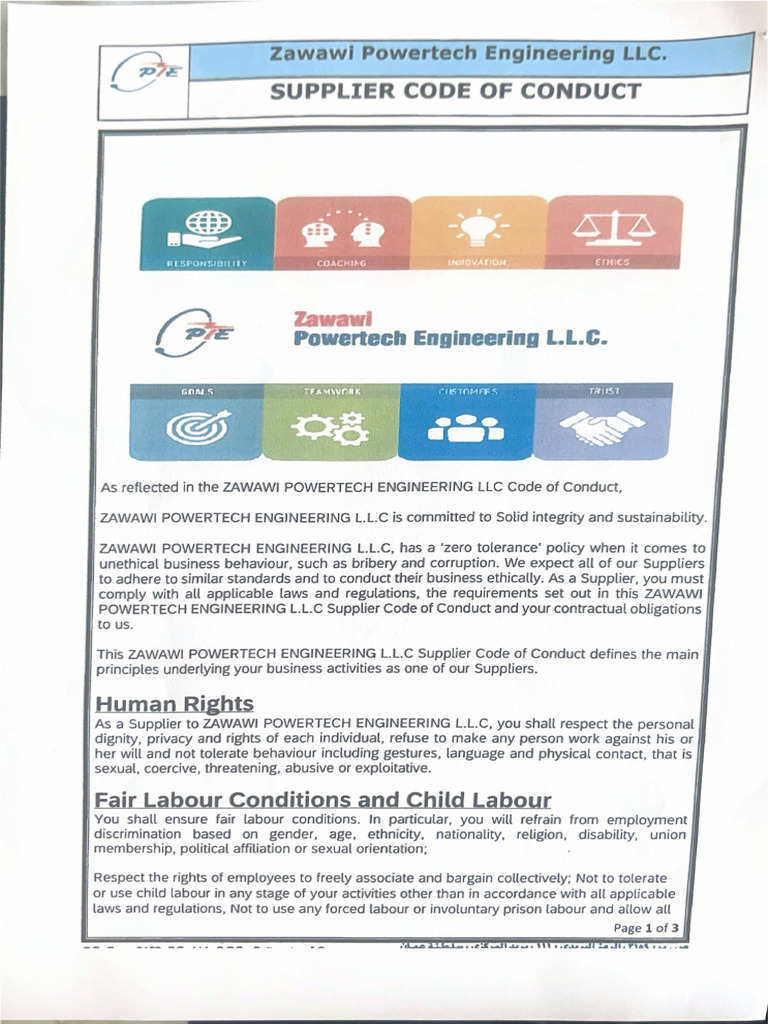 Zawawi Powertech Engineering LLC | PDF