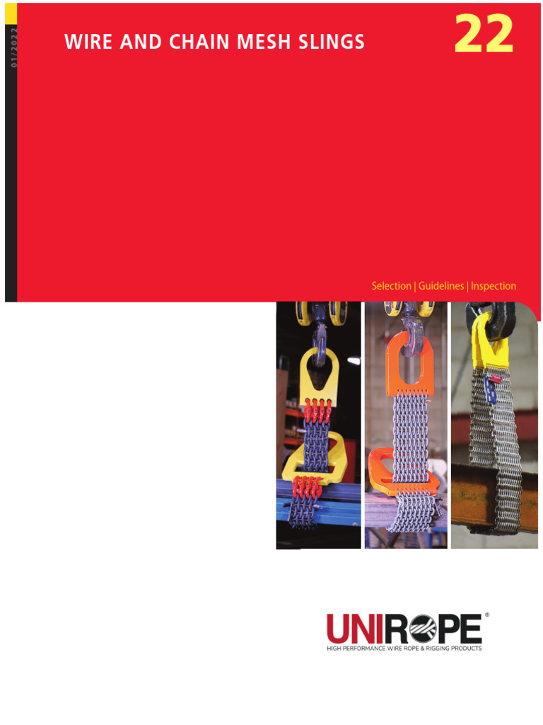 2022 Wire and Chain Mesh Slings | PDF | Corrosion | Mechanical Engineering