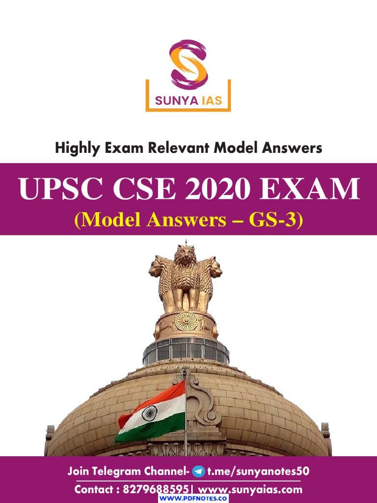 UPSC CSE 2020 GS-3 Model Answers | PDF | Nanotechnology | Gross ...