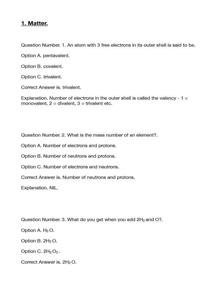 Part66 Easa Questions | PDF | Atoms | Atomic Nucleus