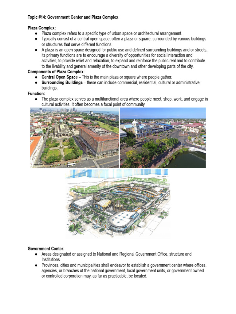 Government Center and Plaza Complex Overview | PDF