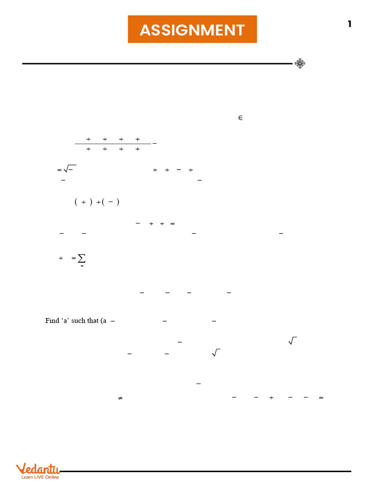 Level 6 Assignment 25 Final IOQM PRMO ASSIGNMENT DPPS MOCKS AND | PDF | Real Number | Quadratic ...