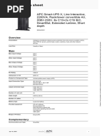 APC SRT8KXLI UPS Datasheet | PDF | Electrical Engineering | Electronics
