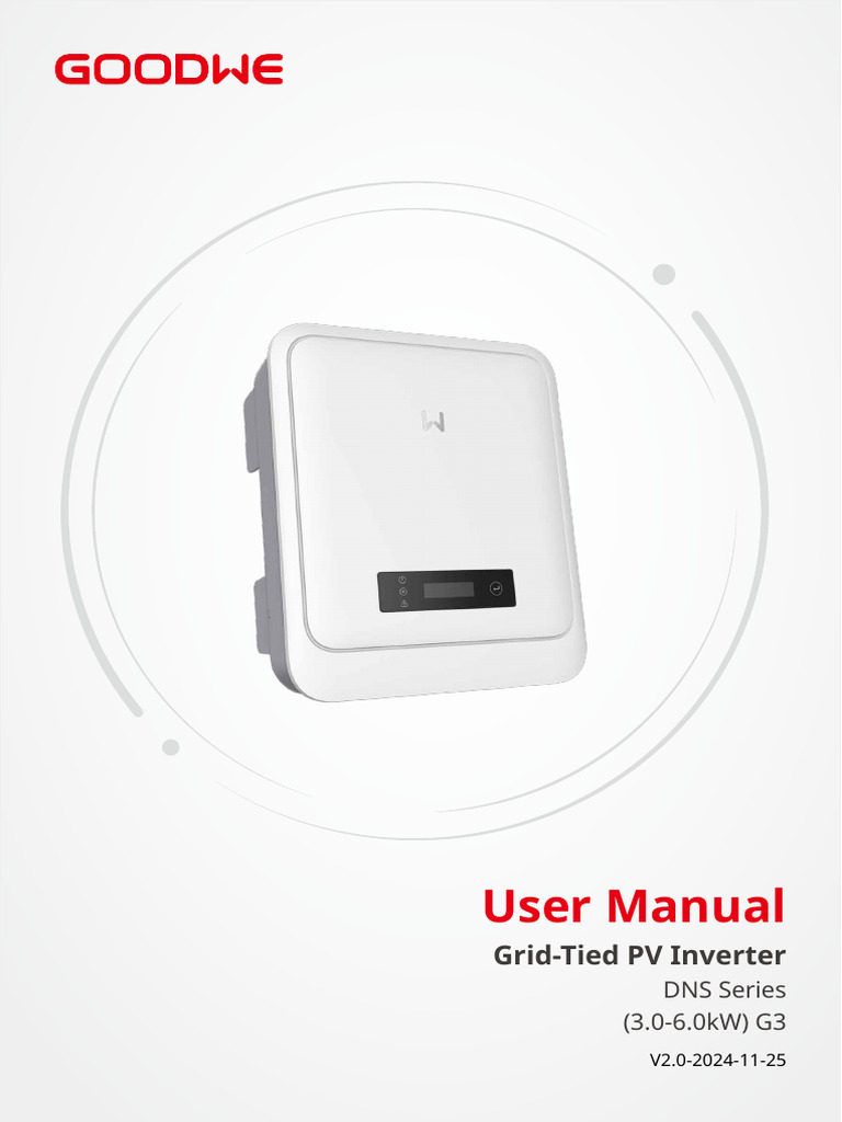 GW_DNS G3_User Manual-EN | PDF | Power Inverter | Direct Current