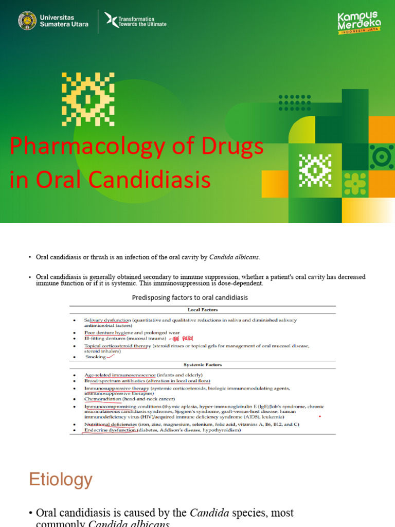 Pharmacology of Oral Candidiasis Treatment | PDF | Candidiasis ...