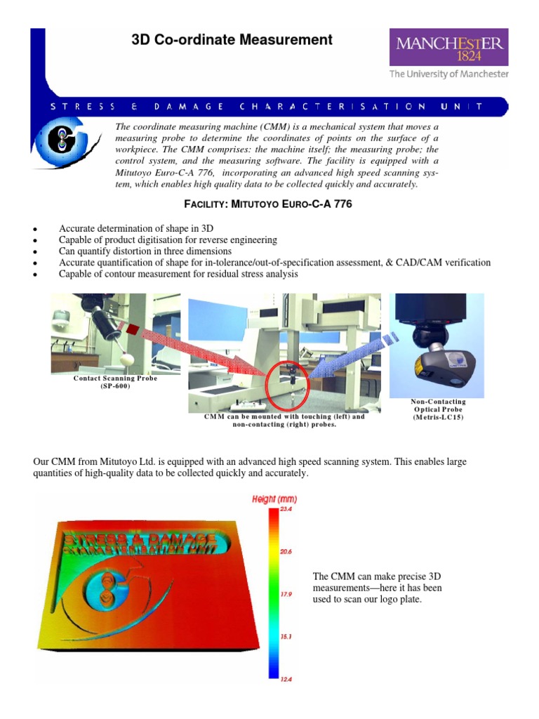 Coordinate Measuring Machine | PDF