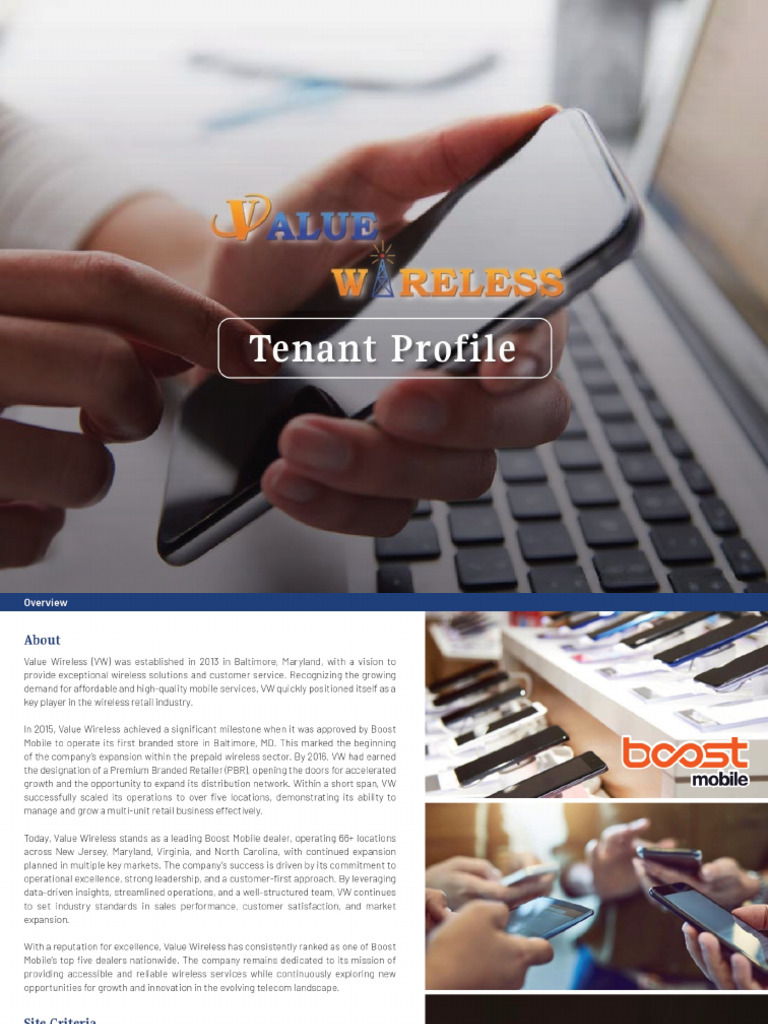 Value Wireless Tenant Profile | PDF