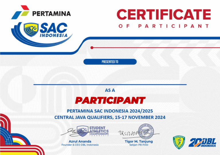 Sertifikat Participant | PDF