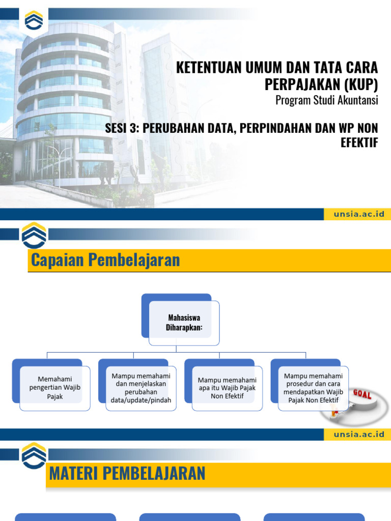 Panduan Wajib Pajak dan Perubahan Data | PDF