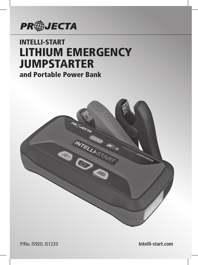 Projecta Jump Starter Manual | PDF | Battery Charger | Electricity