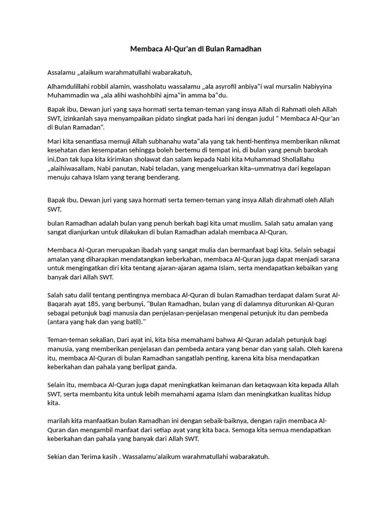 Teks Da'i Cilik | PDF