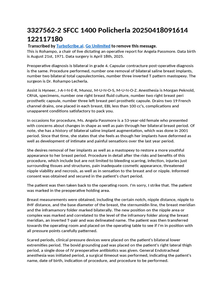 3327562-2 SFCC 1400 Policherla 20250418091614 122117180 | PDF | Surgery ...