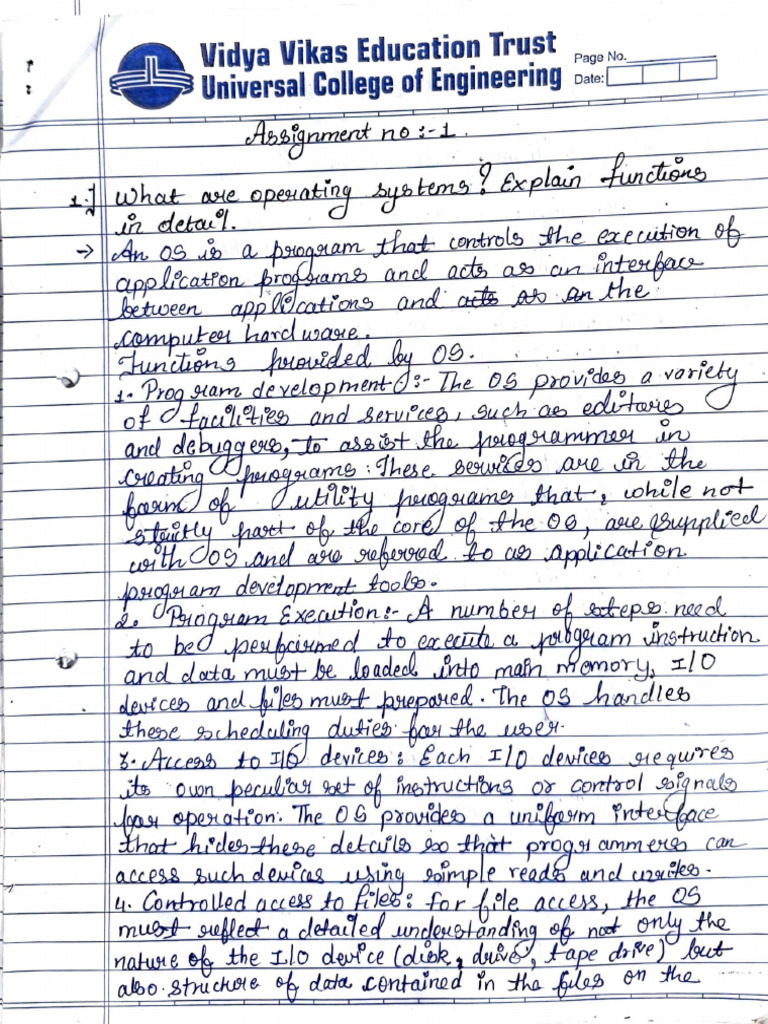 OS Assignment 1 | PDF