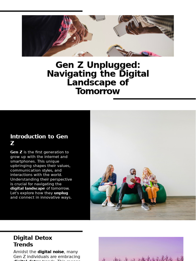 Slidesgo Gen Z Unplugged Navigating The Digital Landscape of Tomorrow ...