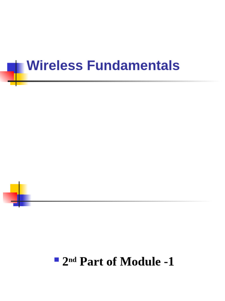 Wireless Communication System Basics Pdf Orthogonal Frequency