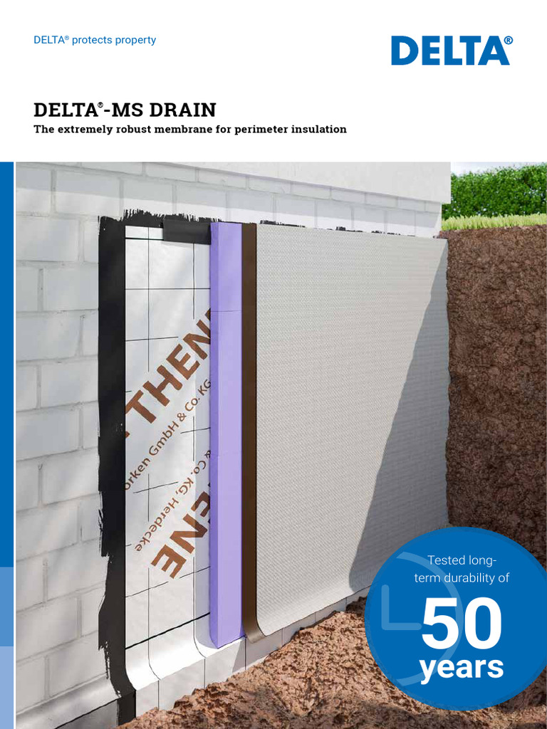 Delta Ms Drain Brochure | PDF | Drainage | Materials