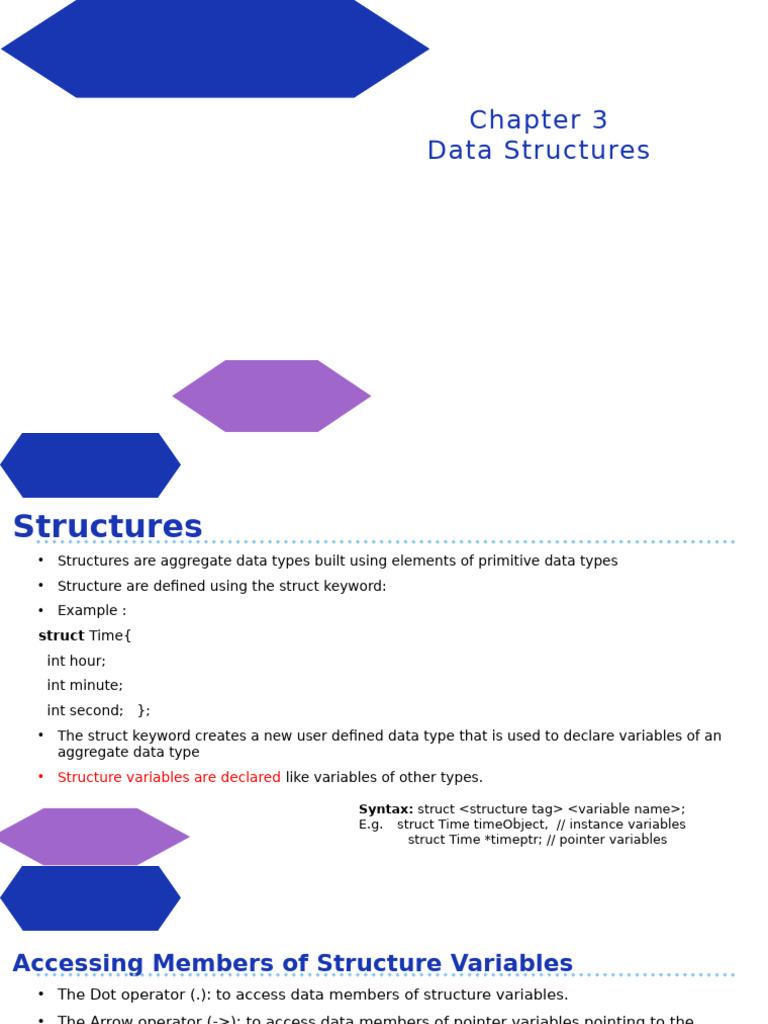 Lecture 3 - Data Structures | PDF | Pointer (Computer Programming) | Computer Data